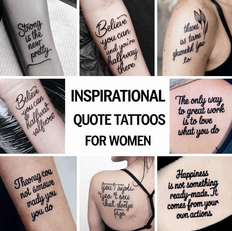 Inspirational Quote Tattoos for Women: Words to Empower and Inspire ...
